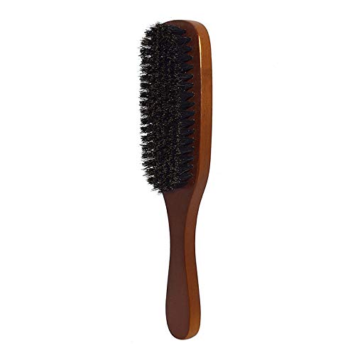 Beard Brush 100% Boar Bristle Hair Brush Beard Straightener Brush Make Beard Soften Clean Durable Wood Handle for itchy beard