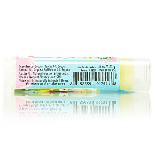 Lappy Lips Organic 100% Natural, Lip Balm Chap stick for Kids, Toddlers (6 flavors) - Organic Essential Oil - for Dry Chapped Lips to Restore and Heal and Make Kids Happy