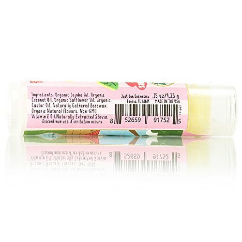 Lappy Lips Organic 100% Natural, Lip Balm Chap stick for Kids, Toddlers (6 flavors) - Organic Essential Oil - for Dry Chapped Lips to Restore and Heal and Make Kids Happy