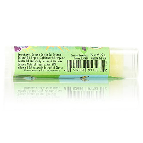 Lappy Lips Organic 100% Natural, Lip Balm Chap stick for Kids, Toddlers (6 flavors) - Organic Essential Oil - for Dry Chapped Lips to Restore and Heal and Make Kids Happy