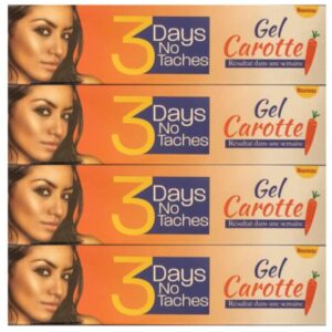 gold skin 3 days no taches gel carotte cream carrot (4 pack)