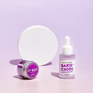 100% Natural Vegan Sleeping Lip Mask by Handmade Heroes | Bakuchiol Natural Lip Plumper, Overnight Lip Moisturizer and Conditioner for Dry Lips | Intensive Lip Butter, Lip Collagen and Lip Therapy Skin Care (Bakuchiol - Collagen Boosting)