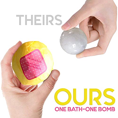 Bath Bombs Gift Set - The Best Ultra Bubble Fizzies with Natural Dead Sea Salt Cocoa and Shea Essential Oils, 6 x 4.1 oz, The Best Birthday Gift Idea for Her/Him, Wife, Girlfriend, Women