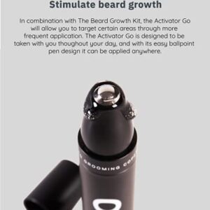 Copenhagen Grooming Activator Go (0.33 Fl.oz. / 10ml) - Handy Beard Growth Serum - Natural Beard Growth Oil Serum - Effective Facial Hair Growth for Men - Practical Beard Grower Serum w/ Biotin