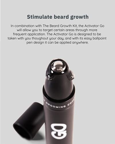 Copenhagen Grooming Activator Go (0.33 Fl.oz. / 10ml) - Handy Beard Growth Serum - Natural Beard Growth Oil Serum - Effective Facial Hair Growth for Men - Practical Beard Grower Serum w/ Biotin