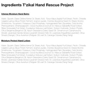 T'zikal Hand Rescue Project with Ojon Oil - Travel Size Hand Cream Set with Balm and Lotion to Moisturize and Hydrate Dry, Cracked Hands.