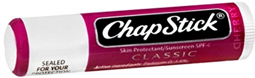 ChapStick Classic Lip Balm SPF 4 Cherry 0.15 oz (Pack of 6)