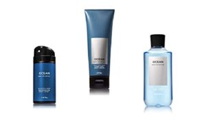 bath body works men’s ocean spray, cream and body wash