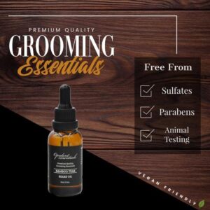 Opulent Essentials Beard Oil, Beard Growth Softener Moisturizer Conditioner, Bamboo Teak Scent