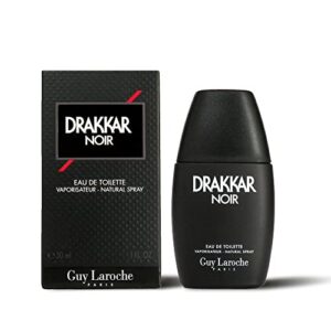 drakkar noir by guy laroche – original vintage designer fragrance blend for men – fresh, classic men’s evening scent – long lasting amber fougere aroma with spicy and citrus notes – 1 oz edt spray