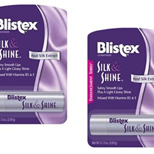 Blistex Silk & Shine Lip Moisturizer 0.13 oz Pack of 2