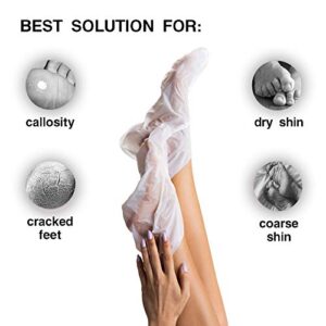 [5 Pairs] MOND'SUB Moisturizing Feet Masks & Avocado Oil Moisturizing Organic - Baby Feet Hydrating Mask for Dry Skin - Instantly Healing Dry Cracked Feet With Natural Oil