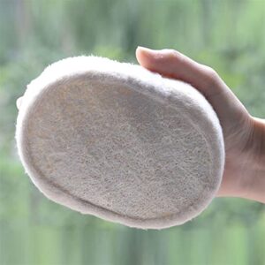 INGVY Dry Brushing Body Brush Loofah Natural Bath Sponge Bath Mop Shower Body Wash Purifying Sponge Durable Healthy Massage Brush