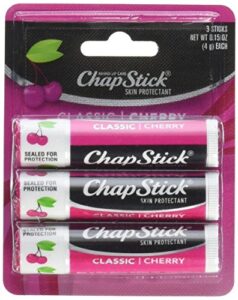 chapstick lip balm, classic cherry, 0.15 ounce (pack of 6)