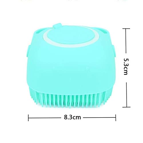 INGVY Dry Brushing Body Brush Silicone Fast Foaming Brush Cute Magic Brush Full Body Massage Bathroom Accessory Pet Shower Brush Replaceable Body Washclothes (Color : Yellow)