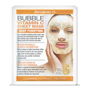 Dermactin-TS Facial Bubble Sheet Mask with Vitamin C (6-Pack)