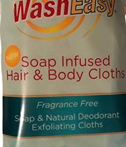 WASHEASY No Scent Hunting Wipes Soap Infused Hair and Body Cloths 10 pack Sheet Camping RV College Home Hunting Anywhere Use