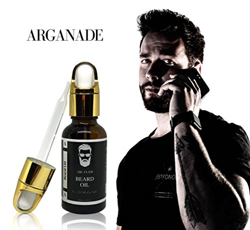 Arganade Premium Beard Oil - Leave-in Conditioner & Softener - Beard Growth Stimulating Oil (Bay Rum)