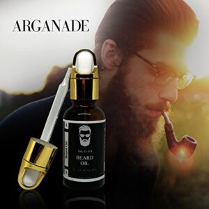 Arganade Premium Beard Oil - Leave-in Conditioner & Softener - Beard Growth Stimulating Oil (Bay Rum)