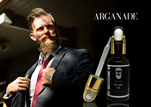 Arganade Premium Beard Oil - Leave-in Conditioner & Softener - Beard Growth Stimulating Oil (Bay Rum)