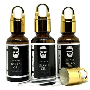 Arganade Premium Beard Oil - Leave-in Conditioner & Softener - Beard Growth Stimulating Oil (Bay Rum)