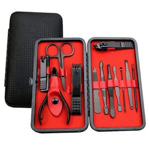 7/10/12/15/18pcs/set manicure set nail clippers professional stainless steel pedicure tool kit for manicure kits,12pcs