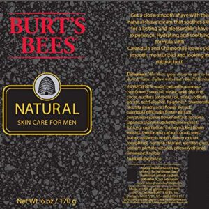 Burt's Bees Natural Skin Care for Men Shave Cream, 6 Ounces