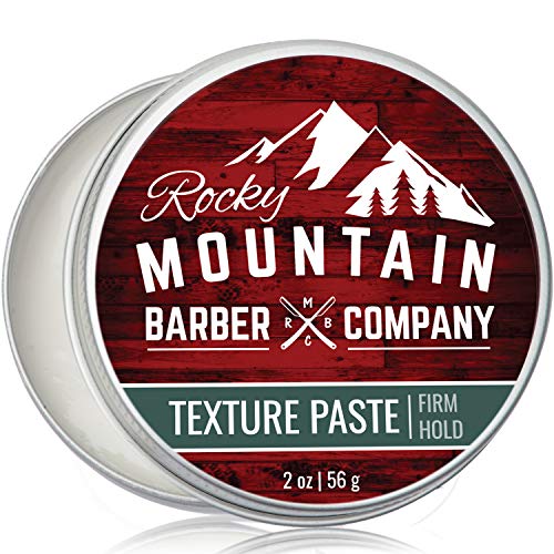 Rocky Mountain Barber Company Hair Paste for Men - Hair Styling Paste with Pliable Light-Firm Hold for All Hair Styles, Shine-Free Matte Finish - Easy to Wash Out – 2oz