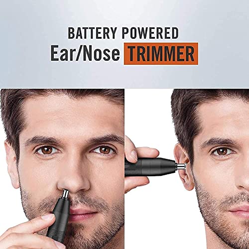 OZELS Ear and Nose Hair Trimmer for Men, Cordless Lithium-Powered Trimmer with -Bevel Blade