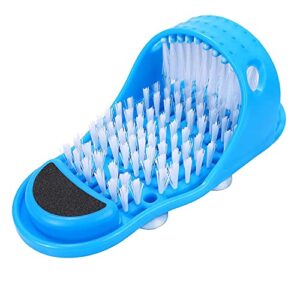 simple feet cleaner,evermarket magic foot scrubber,exfoliating easy feet cleaning brush,feet washer foot shower spa massager slippers for unisex adults