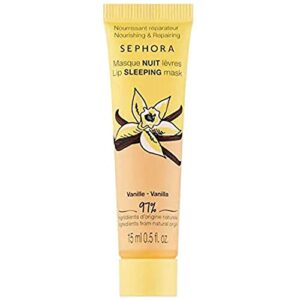 sephora lip sleeping mask – vanilla (overnight lip mask nourished lips)