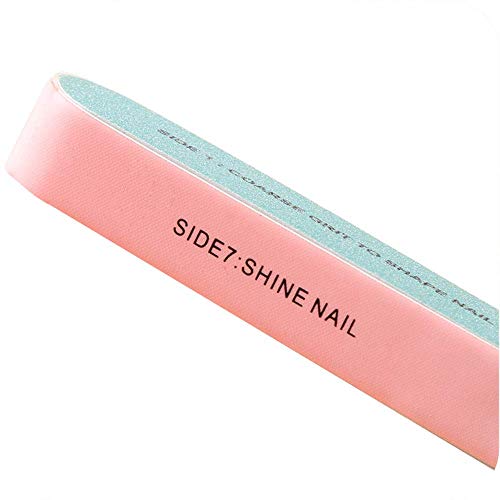 10 PCS IFUNSON Professional 7 Way Nail File and Buffers for Women Girls, Emery Boards, Manicure Tools