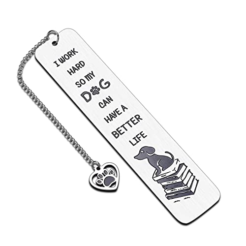 Funny Bookmark Gifts for Women Men Dog Lover Friends Inspirational Birthday Christmas Gift for Coworker Boss Book Lover Bookmark for Dog Mom Dog Dad Stocking Stuffer Valentine for Son Daughter Him Her