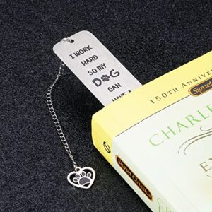 Funny Bookmark Gifts for Women Men Dog Lover Friends Inspirational Birthday Christmas Gift for Coworker Boss Book Lover Bookmark for Dog Mom Dog Dad Stocking Stuffer Valentine for Son Daughter Him Her