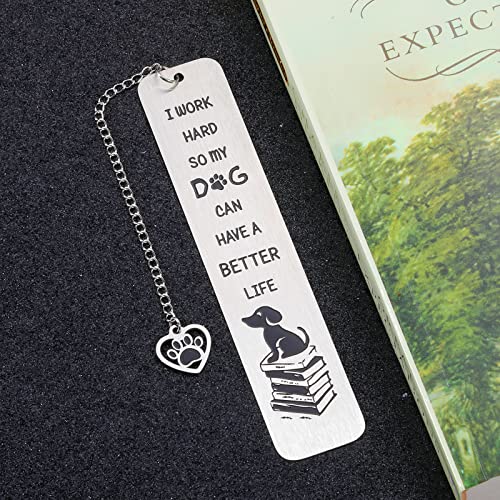 Funny Bookmark Gifts for Women Men Dog Lover Friends Inspirational Birthday Christmas Gift for Coworker Boss Book Lover Bookmark for Dog Mom Dog Dad Stocking Stuffer Valentine for Son Daughter Him Her