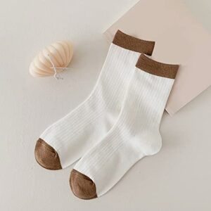 Womens Calf Socks Women's Medium Tube Socks New Brown Socks Stripe Cute Bear Socks Neon Softball Socks