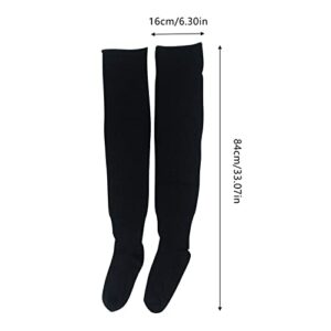 SNKSDGM Sheer Knee High Socks Women Soild Plus Size Over Knee Cotton Socks Extra Long Extra Thick Thigh Socks Thy High Socks