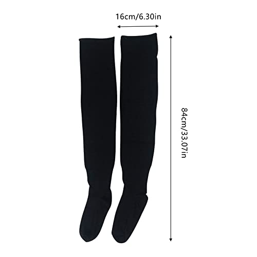 SNKSDGM Sheer Knee High Socks Women Soild Plus Size Over Knee Cotton Socks Extra Long Extra Thick Thigh Socks Thy High Socks