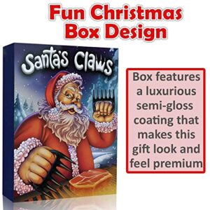 Meat Claws for Shredding. Santa's BBQ Claws. Funny Stocking Stuffers for Men Dads Grillers, Boss Boyfriend Christmas Gift Box. Barbecue Pulled Pork Shredder Funny Grill Tool Pelto Kitchen Gadget