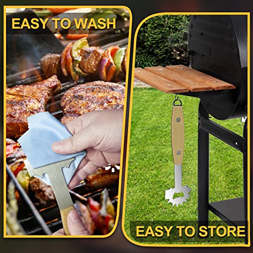 BBQ Grill Scraper Gifts for Men, Stocking Stuffers for Men, Cool BBQ Gifts for Women Dad Mom Husband, Bristle Free Safe BBQ Scraper Fits Any Grilling Grate or Smoker Cleaning Tool and Kitchen Gadgets