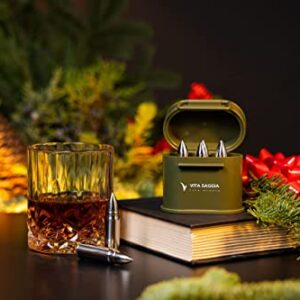 Exclusive Set of 6 Whiskey Stones in Tactical Military Box, Gifts for Christmas Stocking Stuffers, for Men Dad, Unique Ideas for Birthday for Boyfriend Him Cool Gadgets for Husband Grandpa Brother