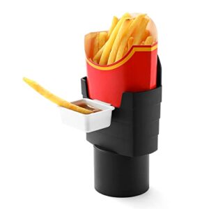 french fry holder and sauce holder set, white elephant gift idea for adults, stocking stuffers for men and women