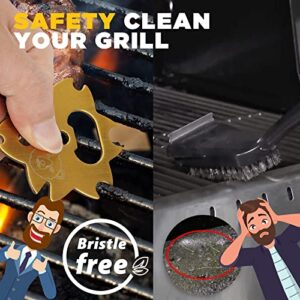 Gifts for Men Grill Scraper BBQ and Universal Socket Tools - Christmas Stocking Stuffers Women Men