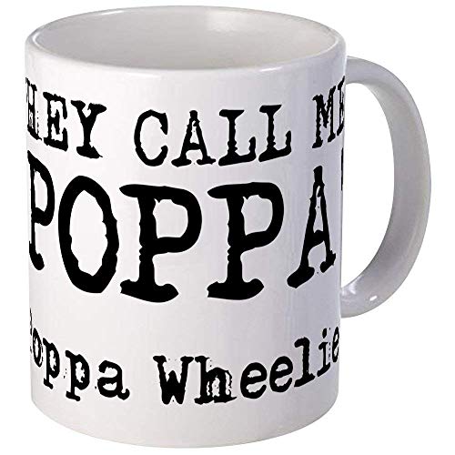 Poppa Wheelie Dirt Bike Motocross Shirt Funny Mug - Ceramic 11oz Coffee/Tea Cup Gift Stocking Stuffer