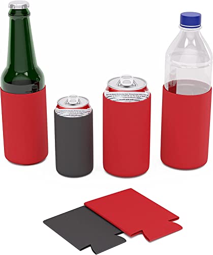 Klassia 6 Pack Can Covers That Look Like Soda, Silicone Can Sleeve with Coozy for Cans Tallboy Koosies Cooler fit all 12FL, 16FL OZ Can, Golf Accessories, Christmas Stocking Stuffers Gifts for Men