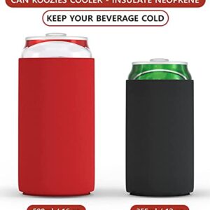 Klassia 6 Pack Can Covers That Look Like Soda, Silicone Can Sleeve with Coozy for Cans Tallboy Koosies Cooler fit all 12FL, 16FL OZ Can, Golf Accessories, Christmas Stocking Stuffers Gifts for Men