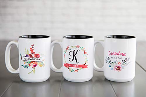 Personalized Coffee Mug with Name 15 oz, Custom Cup for Men and Women Best Friends (Miranda’s Coffee Design) - Perfect Christmas Present, Stocking Stuffers for Her