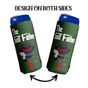 Coozie Kings Funny Golf Coozies - Great Gift for Any Golfer - Neoprene Can Coozies to Keep your Cans Cool for All 18 Holes - 6 Pack (Slim/Seltzer Can)