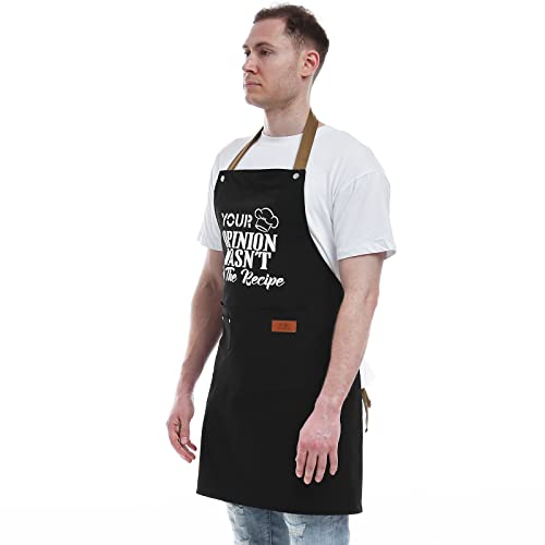 Gifts For Men, Women, Father's Day Gifts, Gifts for Dad, Husband, Boyfriend, Brother, Mom, Wife, Girlfriend, Unique Birthday Gifts, Humor Apron for friends,Bff, REHAVE Kitchen Chef Aprons Baking Gifts