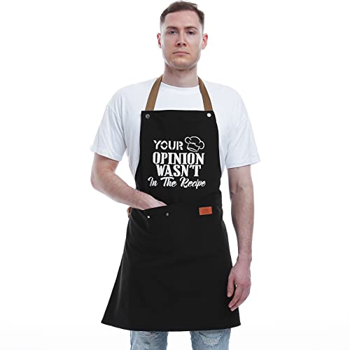 Gifts For Men, Women, Father's Day Gifts, Gifts for Dad, Husband, Boyfriend, Brother, Mom, Wife, Girlfriend, Unique Birthday Gifts, Humor Apron for friends,Bff, REHAVE Kitchen Chef Aprons Baking Gifts